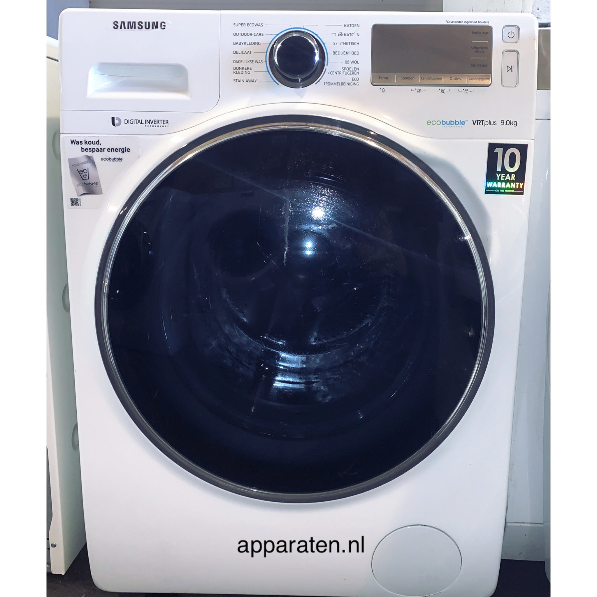 Wasmachine SAMSUNG CRYSTAL BLUE 9kg 1600toeren A+++ WW90H7600 ...