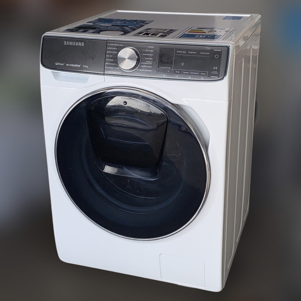Wasmachine SAMSUNG QUICKDRIVE 9kg 1600toeren WW90BM760NOM €399,- Apparaten.nl -Altijd goedkoper!